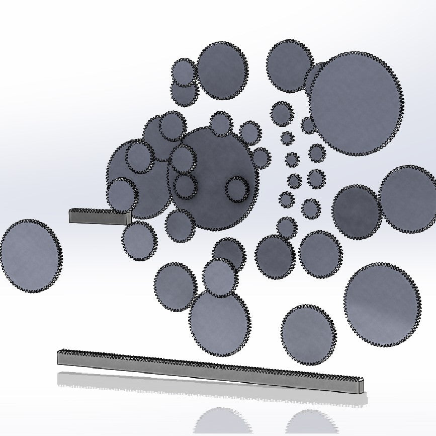 M1-M1.5-M2 Gear Library (STEP Files) – Engineezy